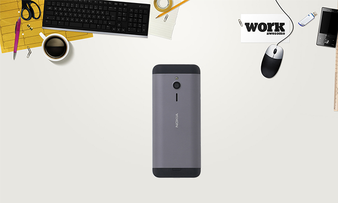 Nokia 230 (Black Silver)- 2.8Inch/ 2 sim